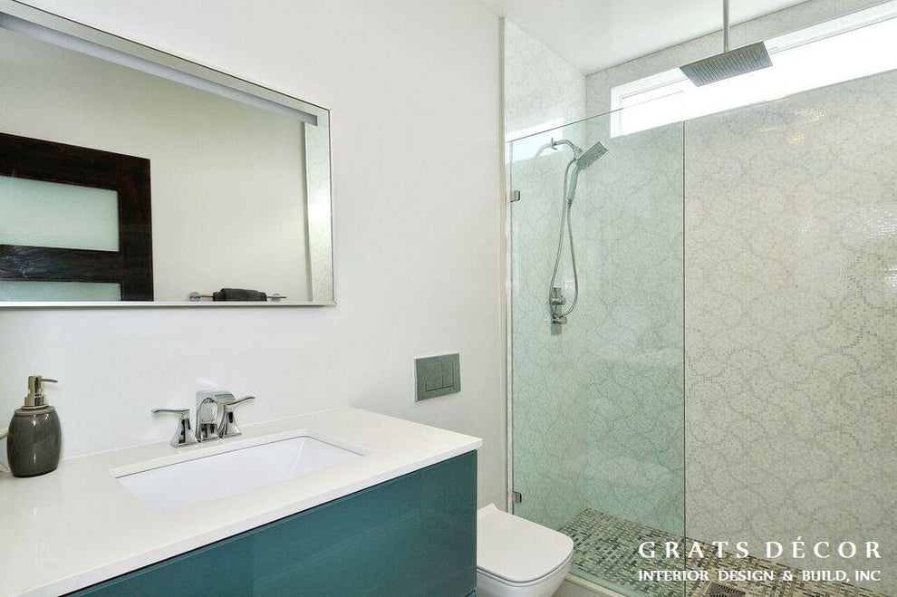 Sunset Bathroom Remodel – Grats Decor Interior Design & Build Inc.